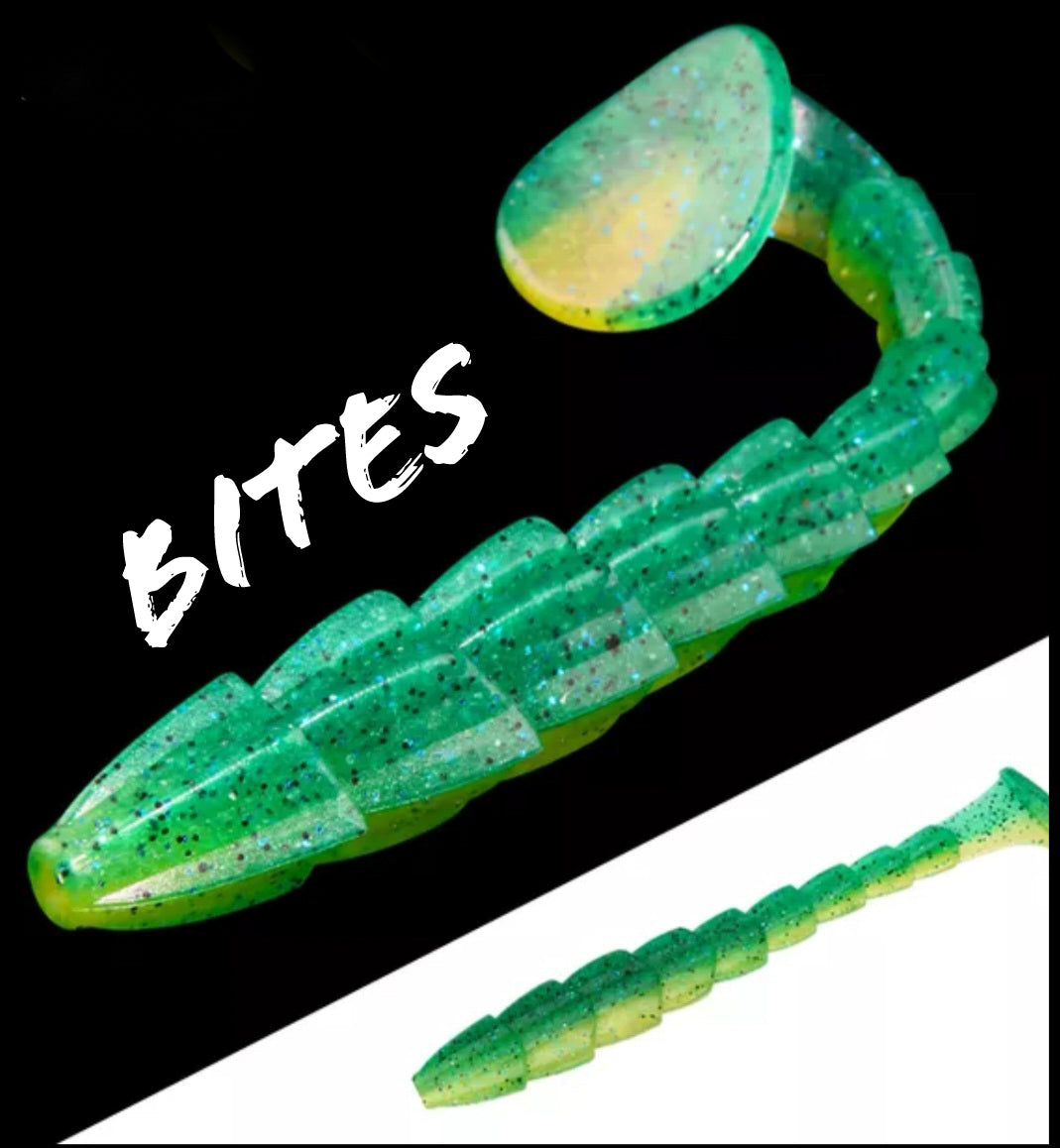BITES - Soft Plastic Paddle Tail – Hooked Apparel